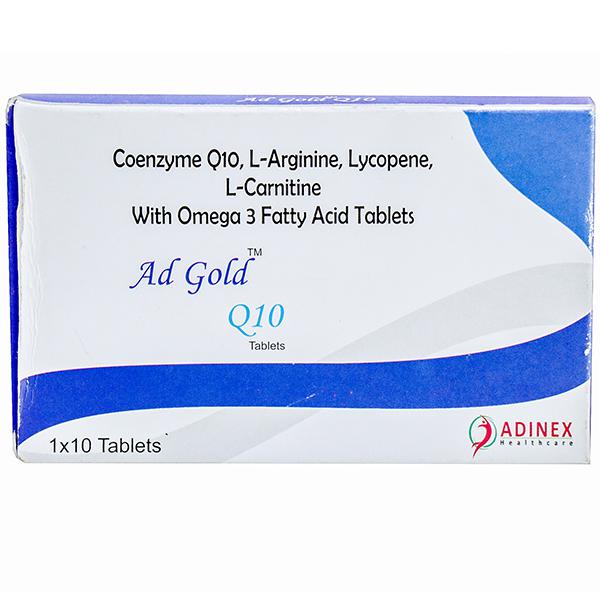 Buy Ad Gold Q10 10 Tablets Online at the Best Price | SastaSundar