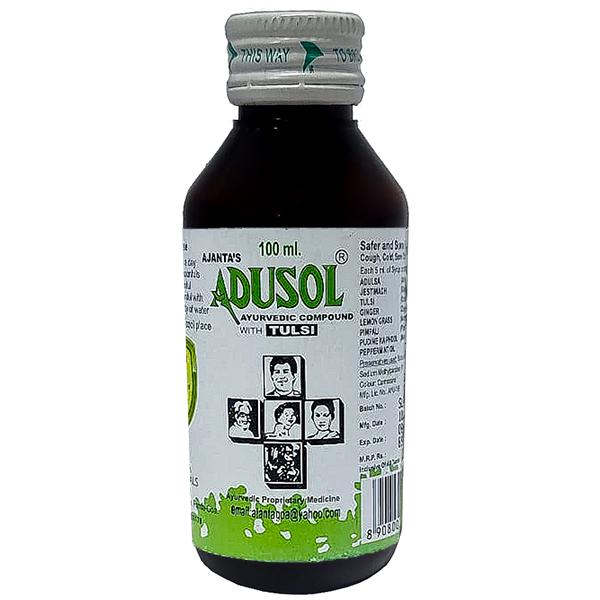 Buy Ajantas Adusol Ayurvedic Compound with Tulsi 100 ml Online at the ...