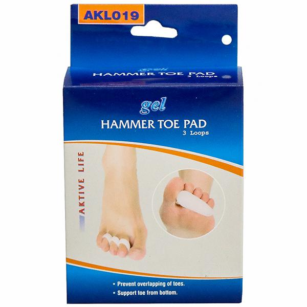 Buy Aktive Life Gel Hammer Toe Pad 3 Loops AKL019 Pack Of 2 Online ...