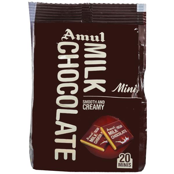 Buy Amul Milk Chocolate Minis Pack Of 20 Online at the Best Price ...