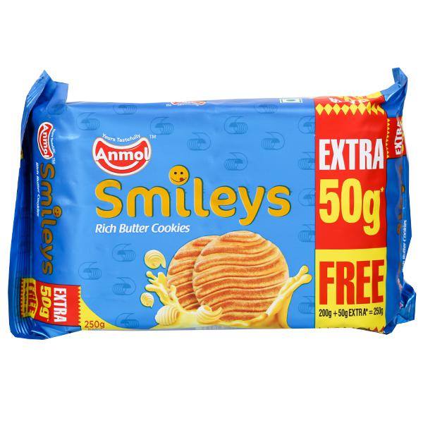 Buy Anmol Smileys Rich Butter Cookies (Free 50 g Extra) 200 g Online at ...