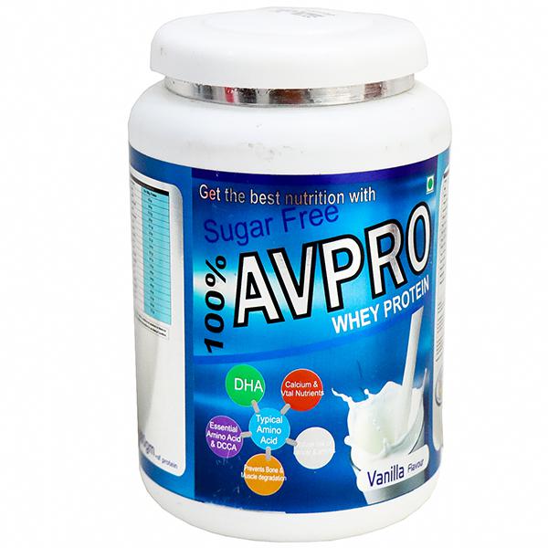 Buy Avpro Whey Protein Vanilla Flavour Sugar Free Powder 500 g Online ...