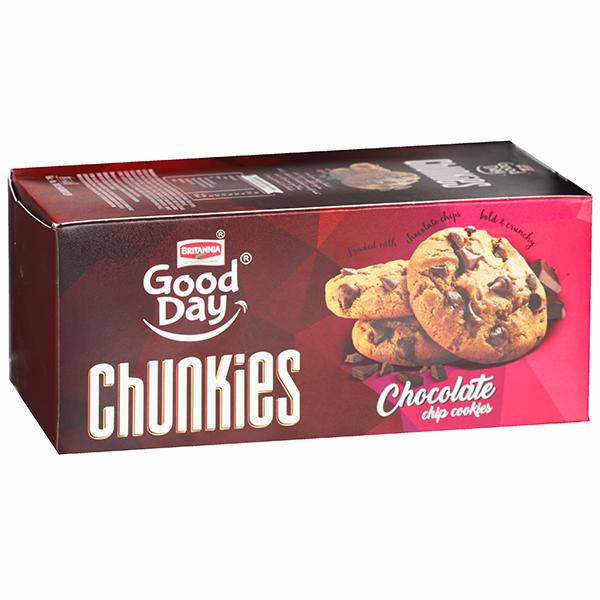 Buy Britannia Good Day Chunkies Chocolate Chip Cookies 5 x 24 g Online ...