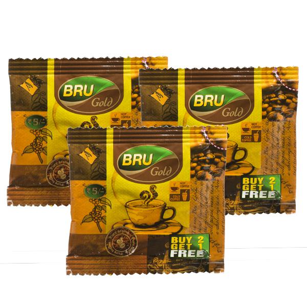 Buy Bru Gold Coffee Refill (Buy 2 Get 1 Free) 3 x 2.5 g Online at the ...