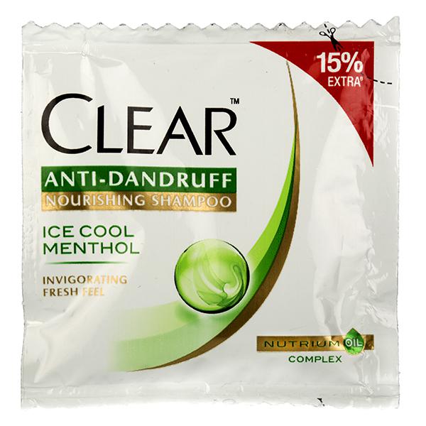 Buy Clear Anti Dandruff Ice Cool Menthol Shampoo + (15 % Extra) 6.5 ml ...