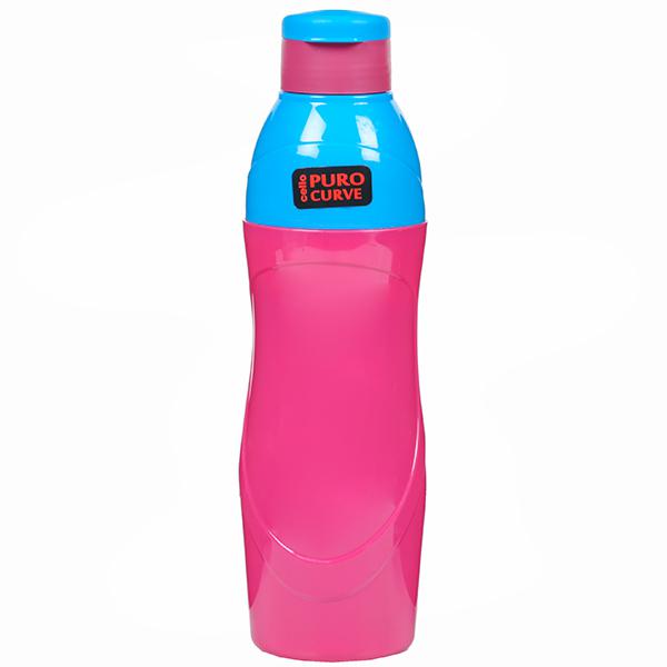 Buy Cello Puro Curve 900 Water Bottle Pink - Blue Online at the Best ...