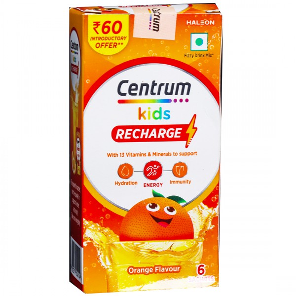 Buy Centrum Kids Recharge Orange Flavour Sachet 5 g Online at the Best ...