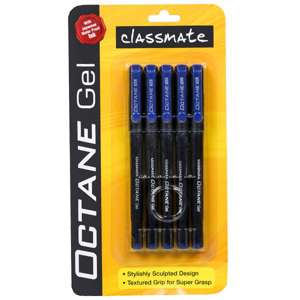 Buy Classmate Octane Blue Gel Pen Pack Of 5 Online at the Best Price ...
