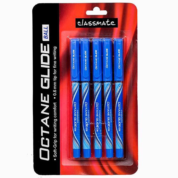 Buy Classmate Octane Glide Blue Ball Pen Pack Of 5 Online at the Best ...