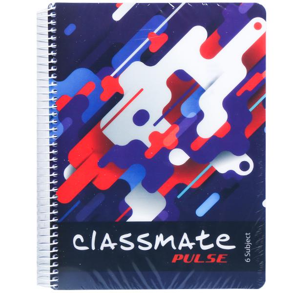 Buy Classmate Pulse Unruled 6 Subject Spiral Notebook (24 cm x 18 cm ...
