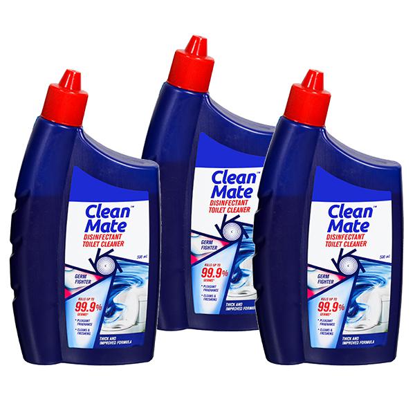 Buy Clean Mate Disinfectant Germ Fighter Toilet Cleaner 3 x 500 ml ...