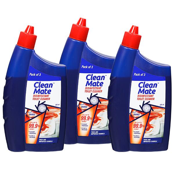 Buy Clean Mate Disinfectant Orange Toilet Cleaner 3 x 500 ml Online at ...