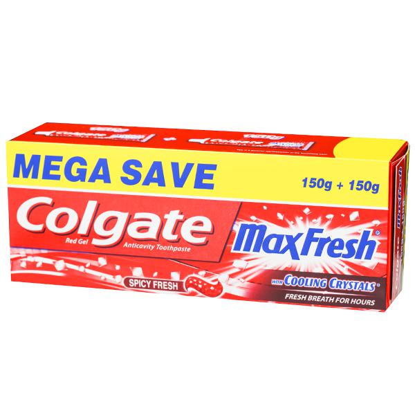 Buy Colgate Max Fresh Red Gel Toothpaste 2 x 150 g Online| SastaSundar.com