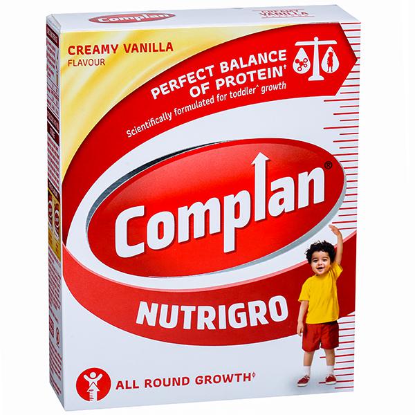Buy Complan Nutrigro Perfect Balance Of Protein+ Creamy Vanilla Flavour ...