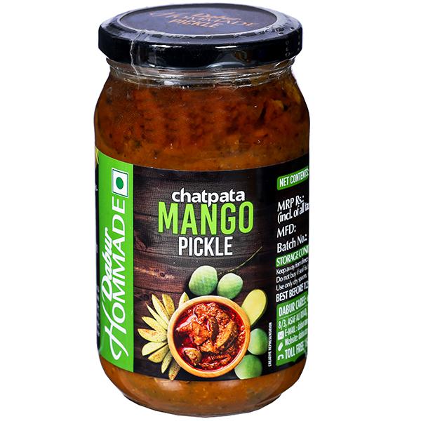 Buy Dabur Hommade Chatpata Mango Pickle Jar 400 g Online at the Best ...