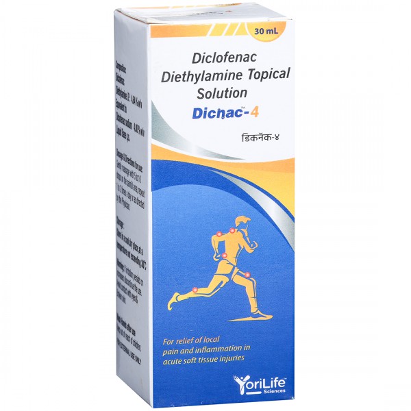 Buy Dicnac 4 Topical Solution 30 ml Online at the Best Price | SastaSundar