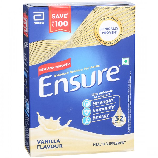 Buy Ensure Vanilla Flavour Powder Refill (Save Rs. 100) 375 g Online at ...