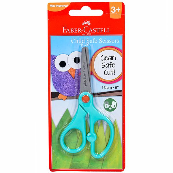 Buy Faber Castell Child Safe Scissors 3+ Sea Green 13 cm Online ...