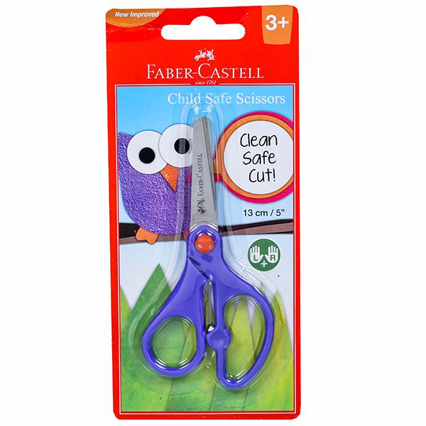Buy Faber Castell Child Safe Scissors 3+ Violet 13 cm Online at the ...