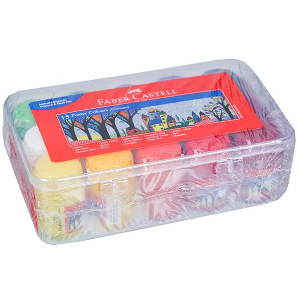 Buy Faber Castell Poster Colours Premium Assorted 141015 15 x 10 ml ...