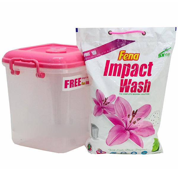 Buy Fena Impact Wash Lemon+ Essence Detergent Powder (Free Airtight ...