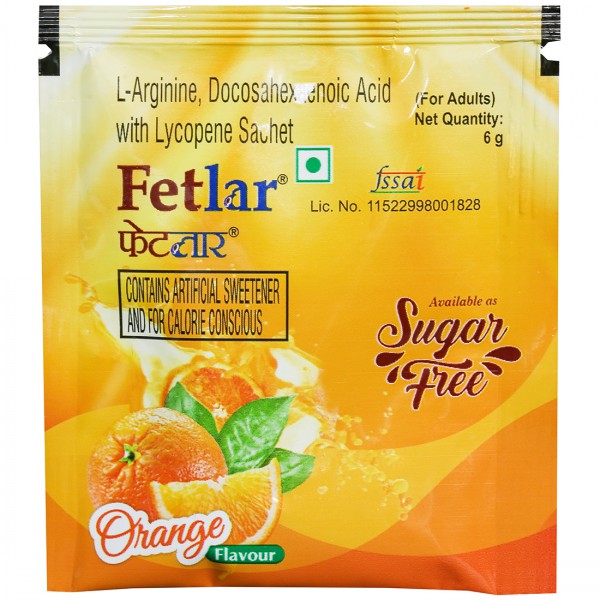 Buy Fetlar Sugar Free Orange Flavour Sachet 6 g Online at the Best ...