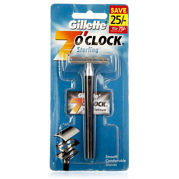 Buy Gillette (7) O Clock Sterling Razor (Save Rs 25) Online at the Best ...