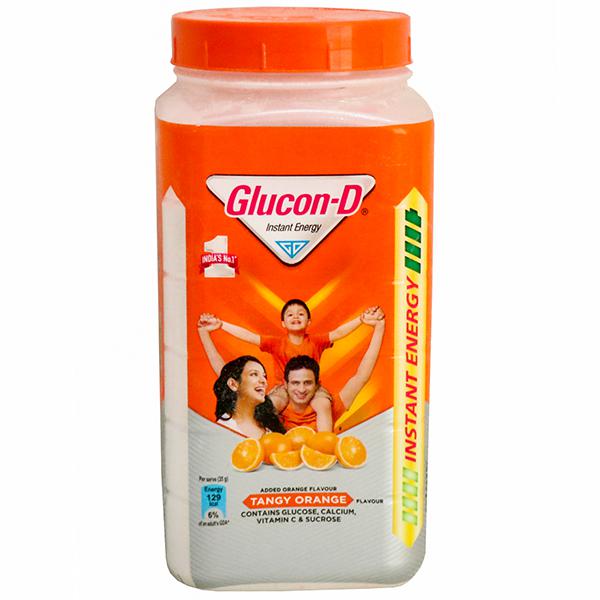 Buy Glucon D Instant Energy Health Drink Tangy Orange Jar 1 kg Online ...