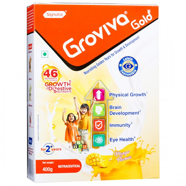 Buy Groviva Gold Mango Flavour Refill 400 g Online at the Best Price ...