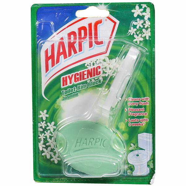 Buy Harpic Hygienic Toilet Rim Block Jasmine 26 g Online at the Best ...