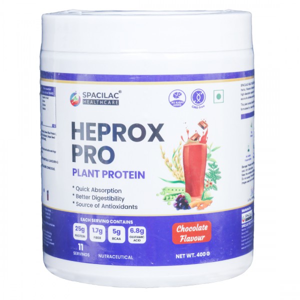 Buy Heprox Pro Plant Protein Chocolate Flavour 400 g Online at the Best ...