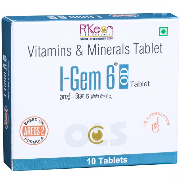 Buy I Gem 6 OD 10 Tablets Online at the Best Price | SastaSundar