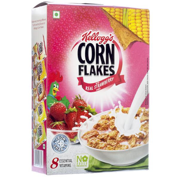 Buy Kelloggs Real Strawberry Puree Corn Flakes 275 g Online ...
