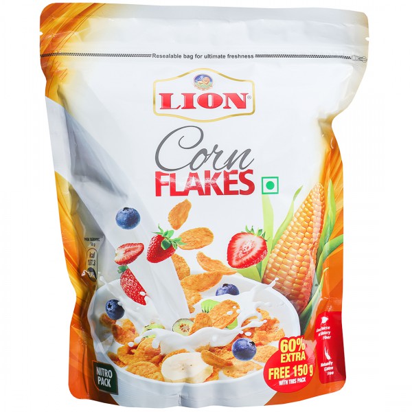 Buy Lion Corn Flakes 250 g (60% Extra Free 150 g) Online at the Best ...