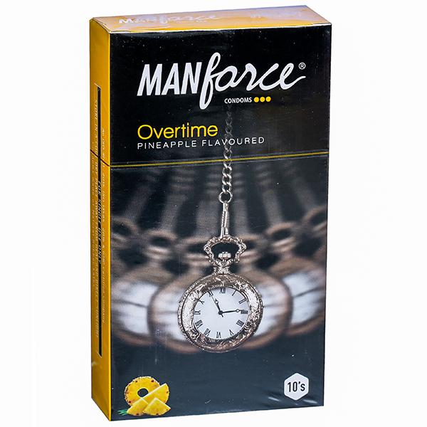 Buy Manforce Overtime Pineapple Flavoured 3 in 1 Ribbed, Contour ...