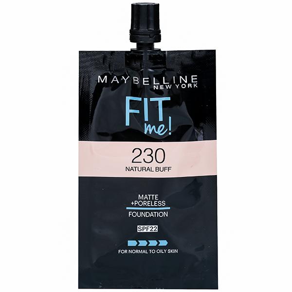 Buy Maybelline Fit me Liquid Foundation Matte + Poreless Spf 22 Normal ...