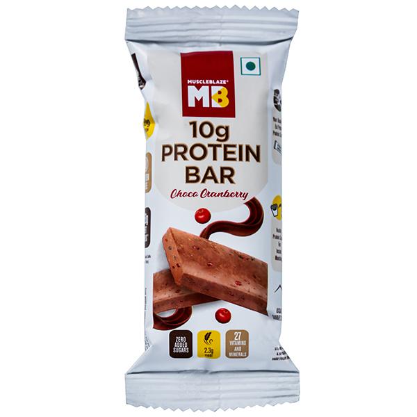 Buy MuscleBlaze 10 g Protein Bar Choco Cranberry 35 g Online ...