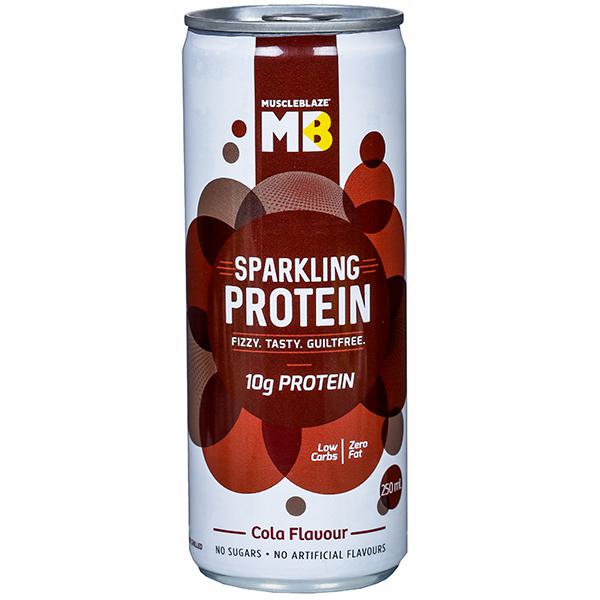 Buy MuscleBlaze Sparkling 10 g Protein Cola Flavour 250 ml Online ...