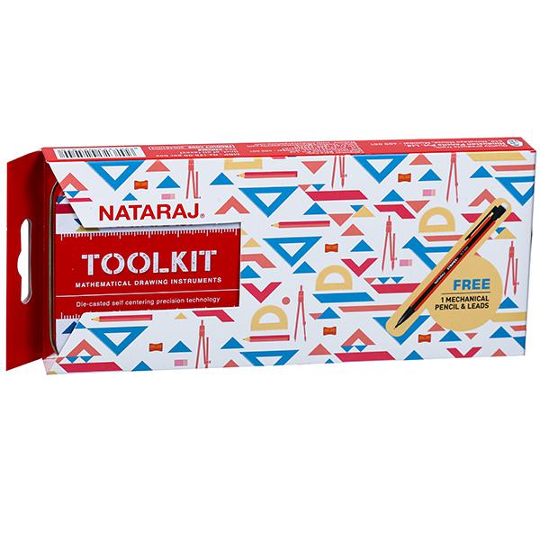 Buy Nataraj Toolkit Mathematical Drawing Instruments Box (Free ...