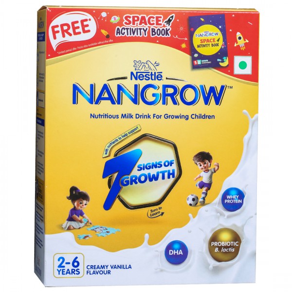 Buy Nangrow Creamy Vanilla Flavour Powder Refill 2 - 6 Years (Free ...