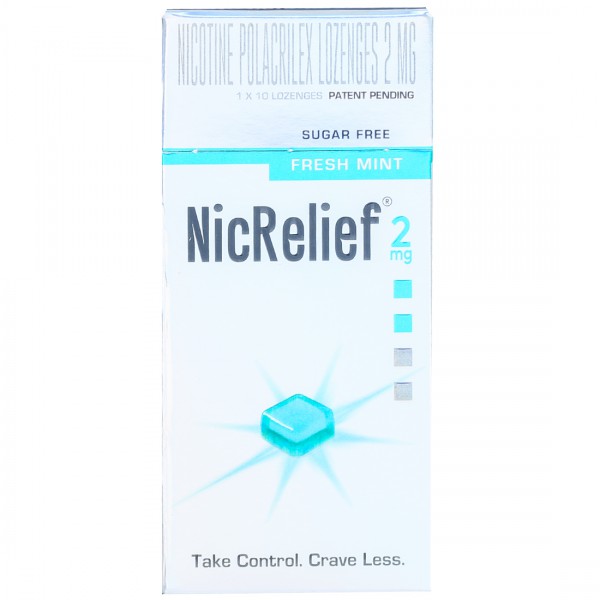 Buy NicRelief 2 mg Sugar Free Fresh Mint Flavour 10 Lozenges Online at ...
