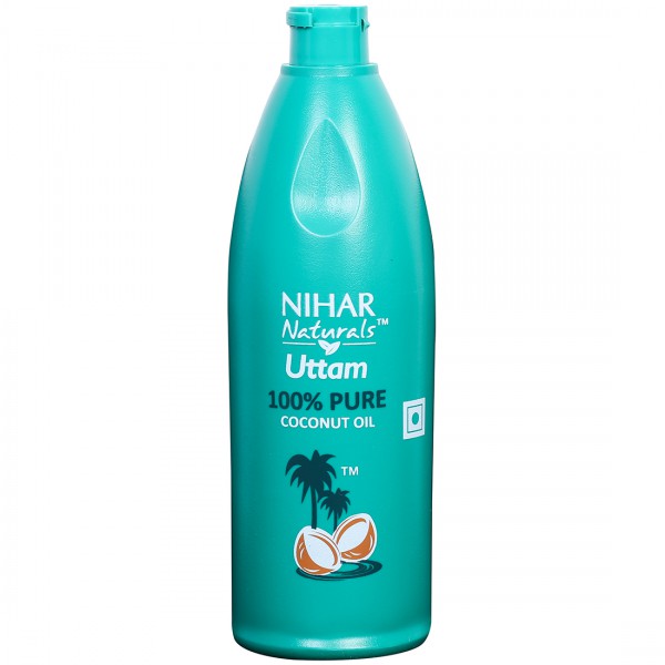 Buy Nihar Naturals Uttam Pure Coconut Oil 475 ml (432.3 g) Online at ...