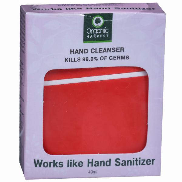Buy Organic Harvest Hand Cleanser Works Like Hand Sanitizer Red 40 ml ...