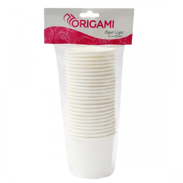 Buy Origami Paper Cups Plain 150 ml Pack Of 25 Online at the Best Price ...