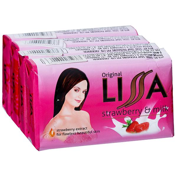 Buy Original Lissa Strawberry & Milk Soap 4 x 125 g Online at the Best ...