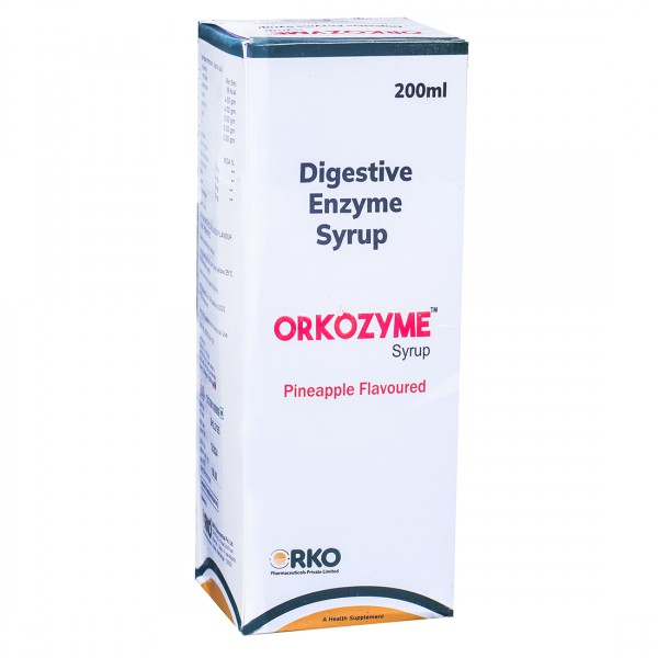 Buy Orkozyme Pineapple Flavoured Syrup 200 ml Online at the Best Price ...
