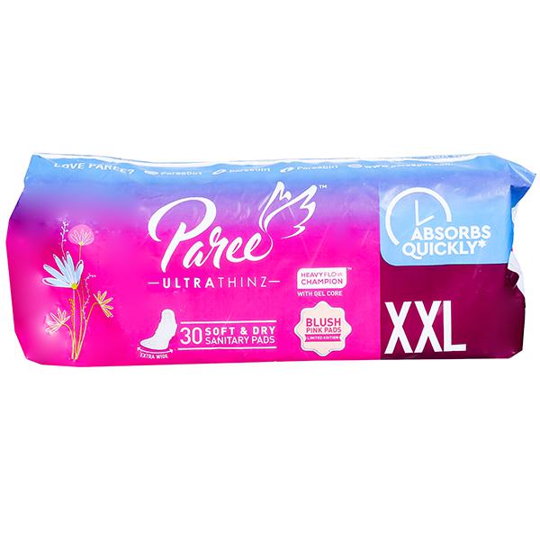 Buy Paree Ultrathinz Soft & Dry (XXL) Sanitary Pads Pack Of 30 Online ...