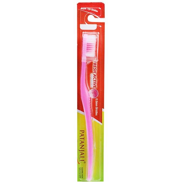 Buy Patanjali Fresh Active Super Thin Bristles Toothbrush Online at the ...