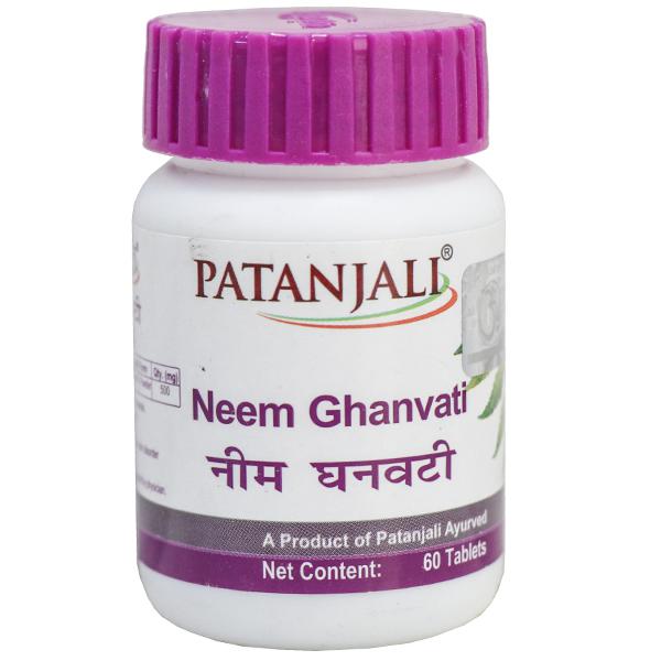 Buy Patanjali Neem Ghanvati 60 Tablets Online at the Best Price ...