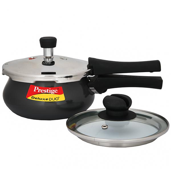 Buy Prestige Deluxe Duo+ HA Handi Cooker With Glass Lid (Code-20358) 1. ...
